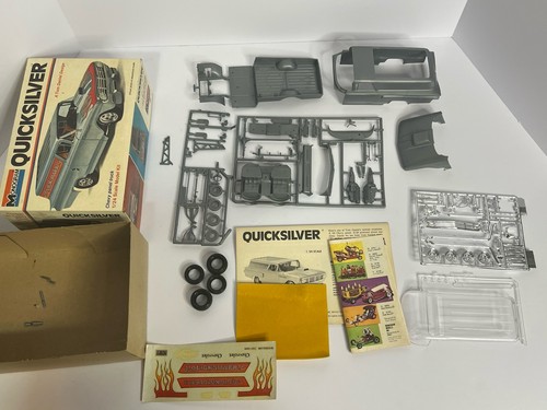 Vintage 1973 issue Monogram Quicksilver 1/24 scale model kit open box ...