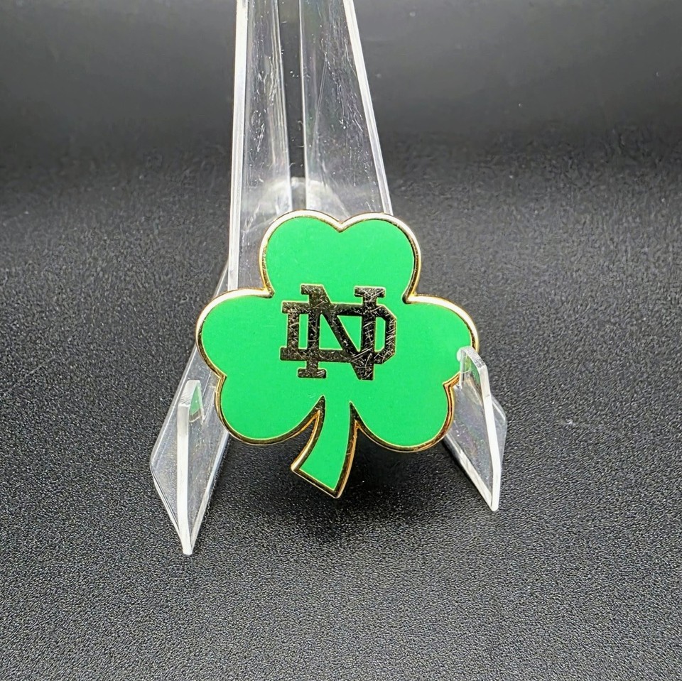 Notre Dame Fighting Irish Shamrock Hat Lapel Pin | eBay