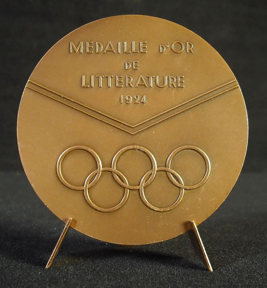 Medaille Gold Literatur Geo-Charles Dichter Writer Spiele Olympiade ...
