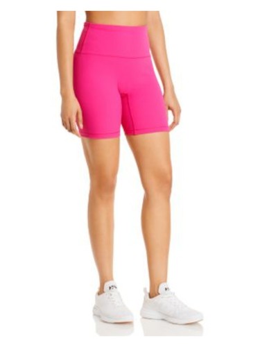 & SPORT Womens Pink Stretch Ribbed Fitted Bike Active Wear High Waist Shorts S 9331317040962| eBay