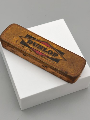 OLD ORIGINAL VINTAGE DUNLOP ‘LONG’ CYCLE REPAIR OUTFIT TIN BIKE ...