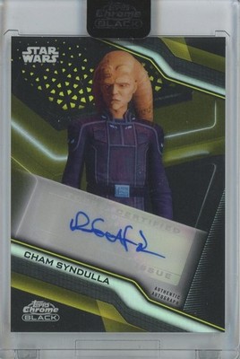 2022 Topps Chrome Black Star Wars Robin Atkin Downes Autograph/ A-Rad ...