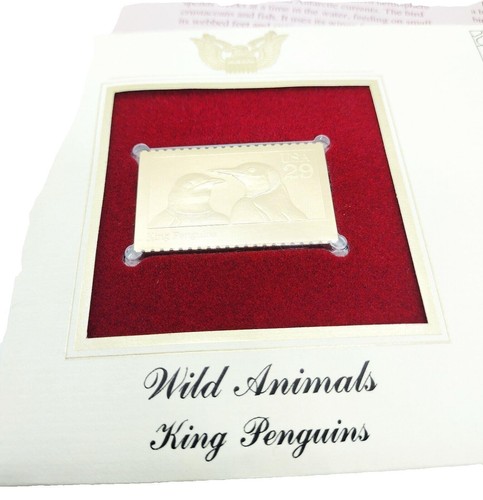 Wild Animals King Penguins 22kt Gold USPS 1992 Postage Stamp | eBay