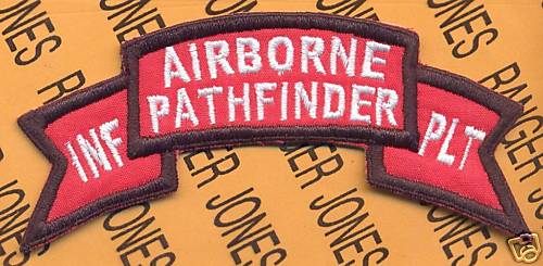 Infantry Platoon Airborne Pathfinder scroll patch | eBay
