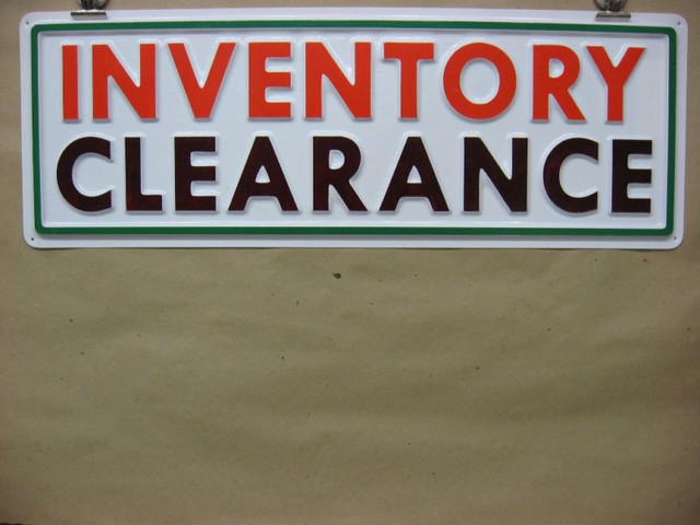 INVENTORY CLEARANCE 3D Embossed Plastic Service Sign 7x22 Store Shop ...