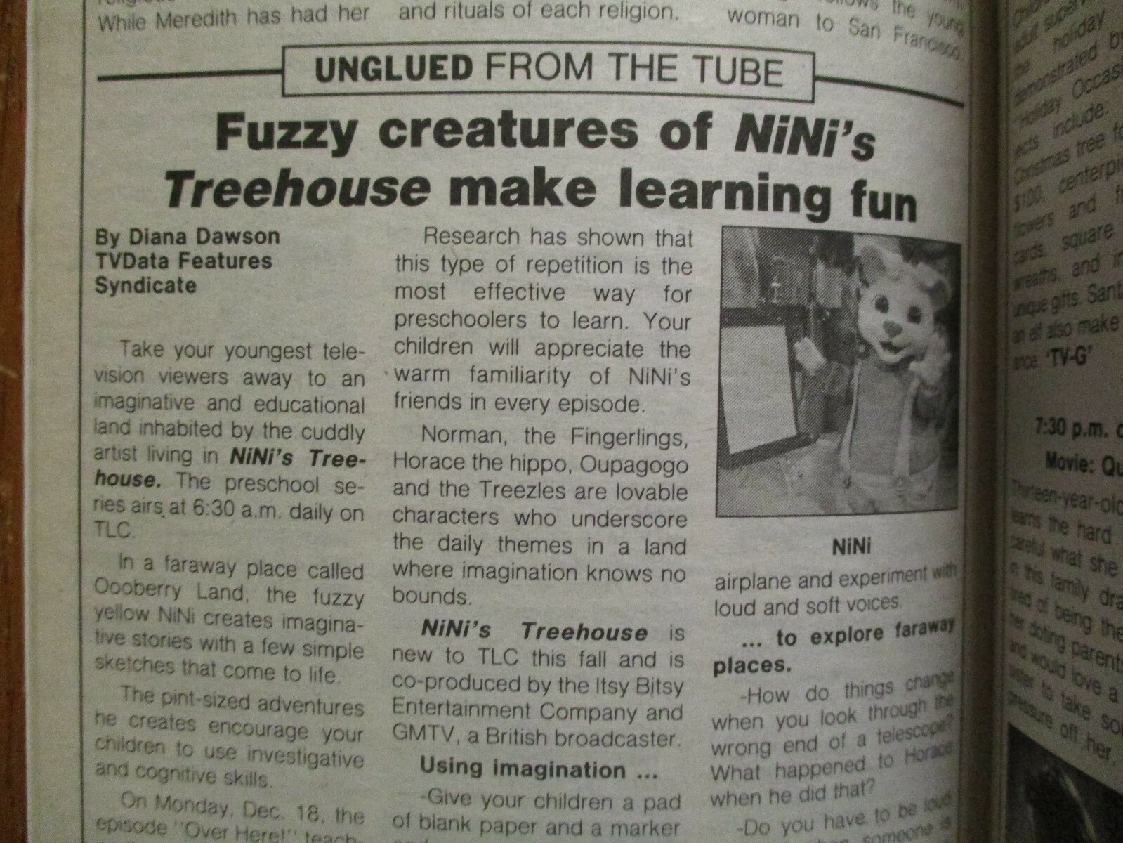 Dec 17-2000 Chicago TV Prevue Magaz(BEAU BRIDGES/RICHARD THOMAS/NiNi's ...