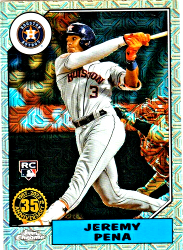 JEREMY PENA RC 2022 TOPPS CHROME ROOKIE MOJO REFRACTOR SILVER PACK CARD ...