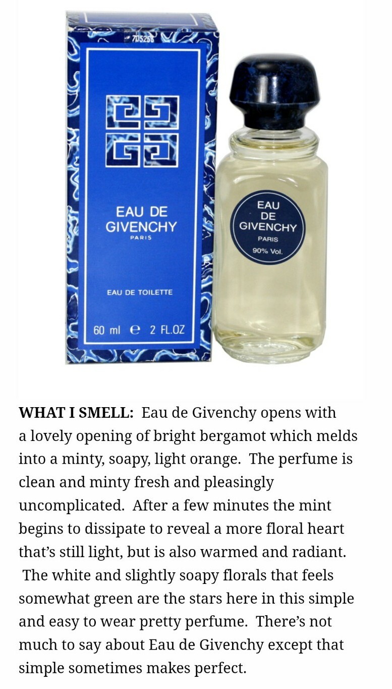 Eau De Givenchy Paris 90 Womans Perfume set 1989 Vintage 2 fl oz RARE ...