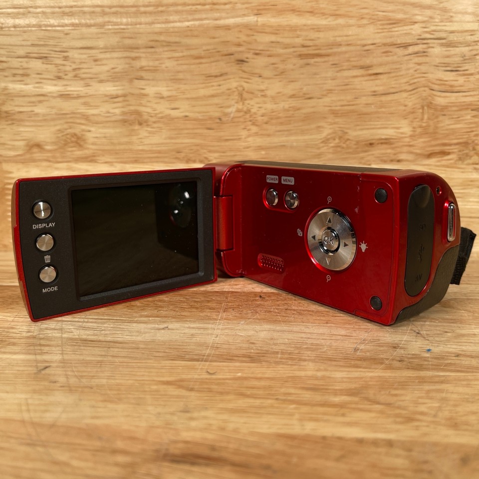 Vivitar DVR 1020HD Red 8.0MP 2.7" LCD 4x Digital Zoom Video Recorder ...
