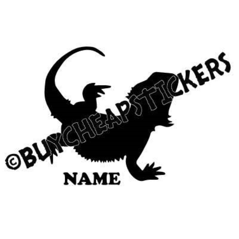 Bearded Dragon Silhouette Bearded Dragon Vector Design Files Svg Png