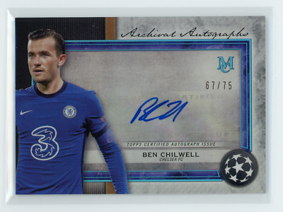 2020-21 Topps Museum Collection UEFA BEN CHILWELL Auto #'d 67/75 | eBay