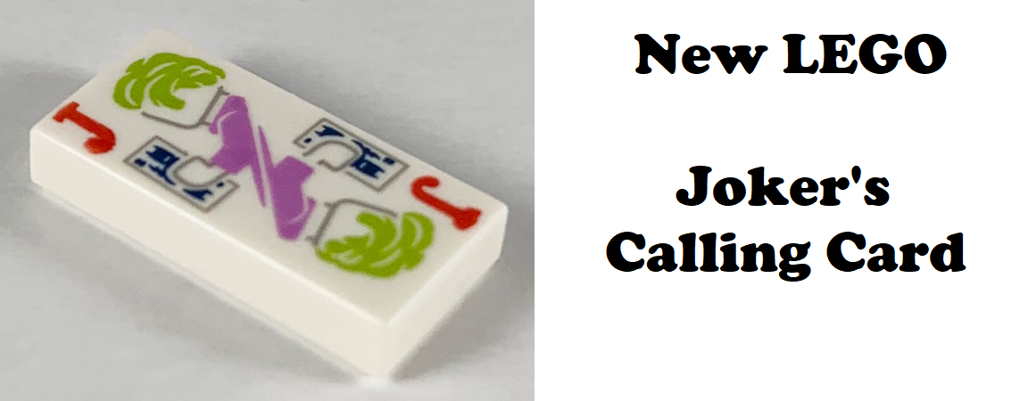New LEGO Joker DC Villain Calling Card JOKER'S Business BAD GUY DC ...