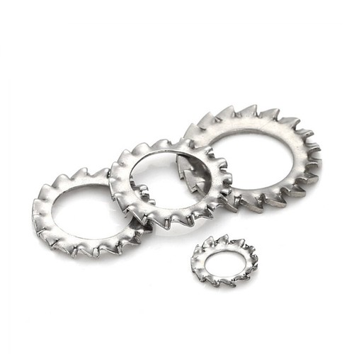 304 Stainless Steel Serrated External Lock Washers M2.5 M3 M4 M5 M6 M8 ...