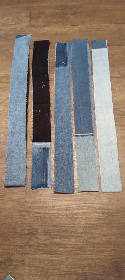 Denim Scraps Jean Strips Repurpose | eBay