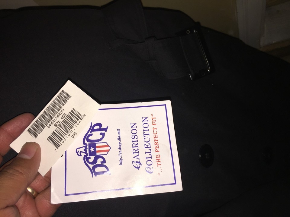 NEW Military Regulation Uniform Black Trench Overcoat All Weather ASU ...