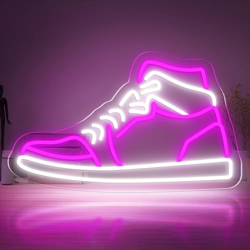 Sneaker LED Neon Sign for Wall Decor, Cool Shoe Led Light Up Sign for ...