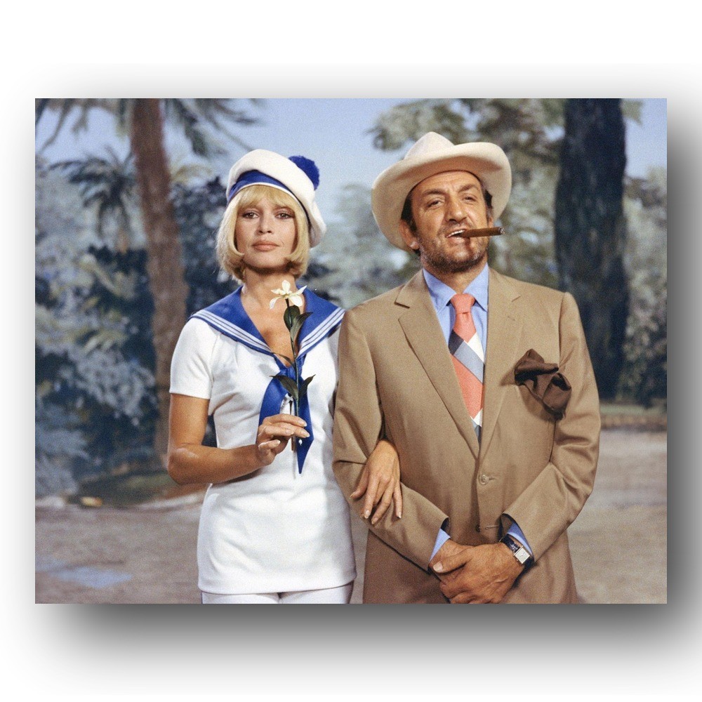 Brigitte Bardot Lino Ventura on Set of Boulevard du Rhum Vintage 8x10 ...