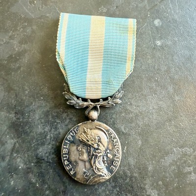 French Sterling Colonial Medal Uni-Face Indochina | eBay