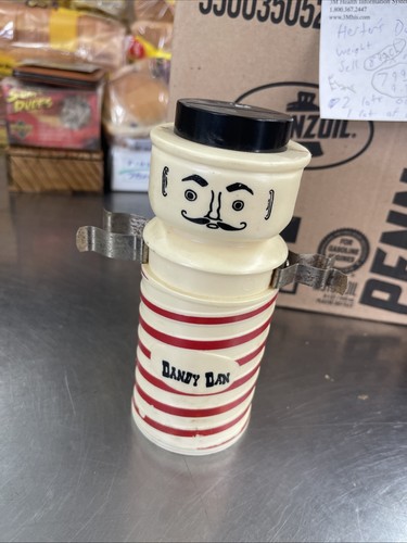 Dandy Dan barber pole razor blade bank brush holder 1950s | eBay