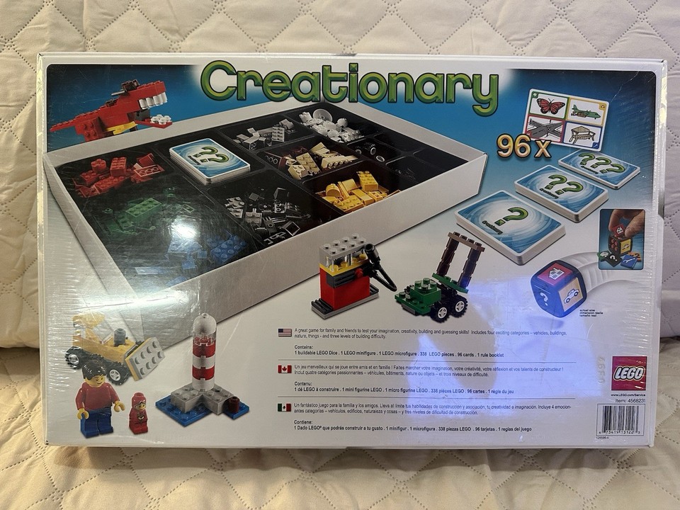 LEGO Creationary Board Game 3844 Educational Building Brand New In Box ...