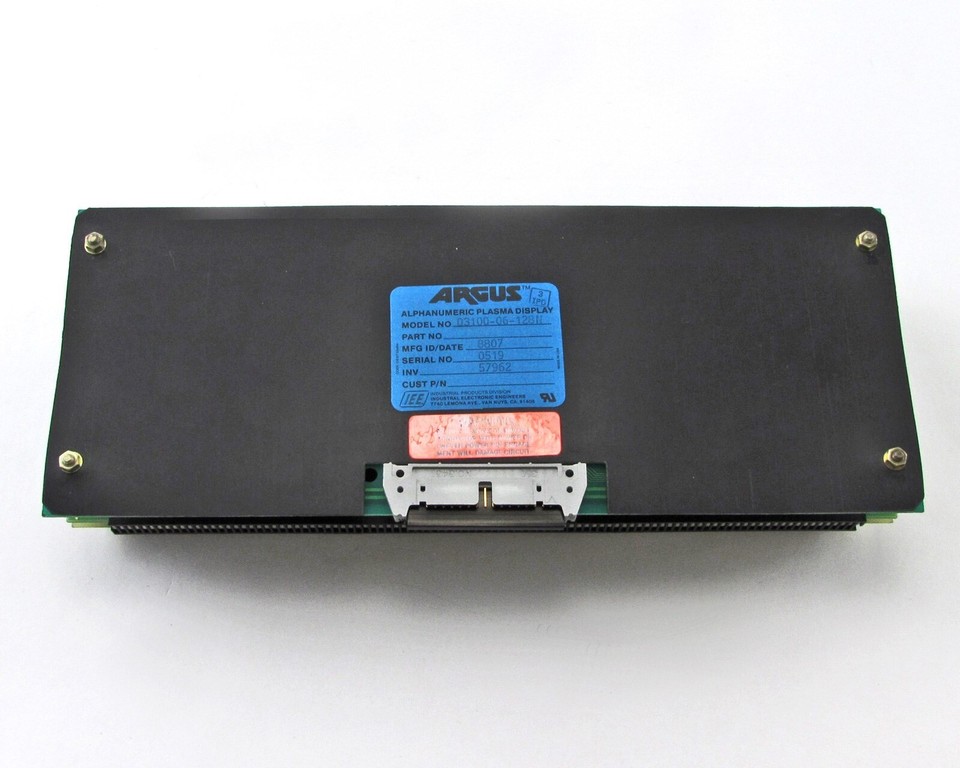 ARGUS Alphanumeric Plasma Display P/N: 03100-06-128N | eBay