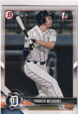 2018 BOWMAN 1ST RC PARKER MEADOWS DETROIT TIGERS FIRST ROOKIE (JC)3186 ...