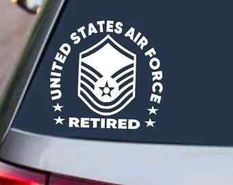 AIR FORCE - MASTER SERGEANT - MILITARY DECAL - USAF Sticker Car Truck ...