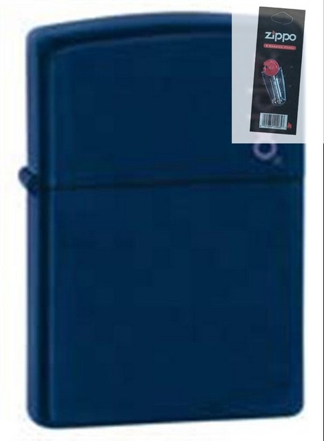 Zippo Navy Blue Matte Lighter w/ Zippo Logo - 239ZL for sale online | eBay