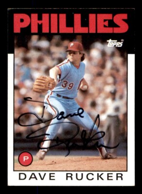1986 Topps Baseball #39 Dave Rucker Signed Autograph (No COA) | eBay