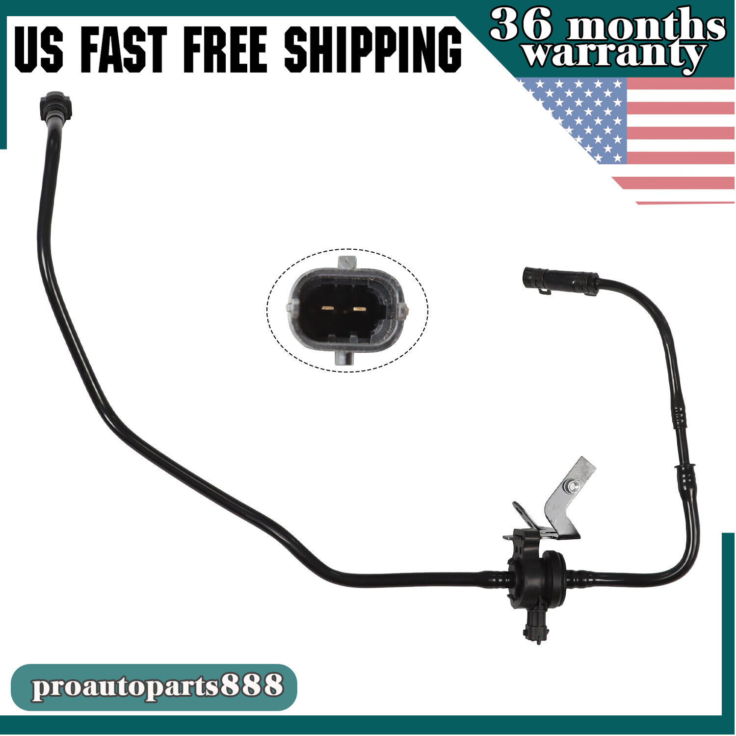 For Ford Fiesta 1.6L Vent Tube Fuel Evaporative Emissions Line Hose ...