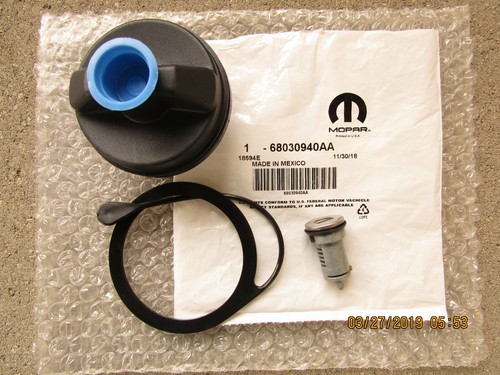 CHRYSLER DODGE JEEP 68030940AA FUEL GAS TANK FILLER CAP TETHER LOCKING ...