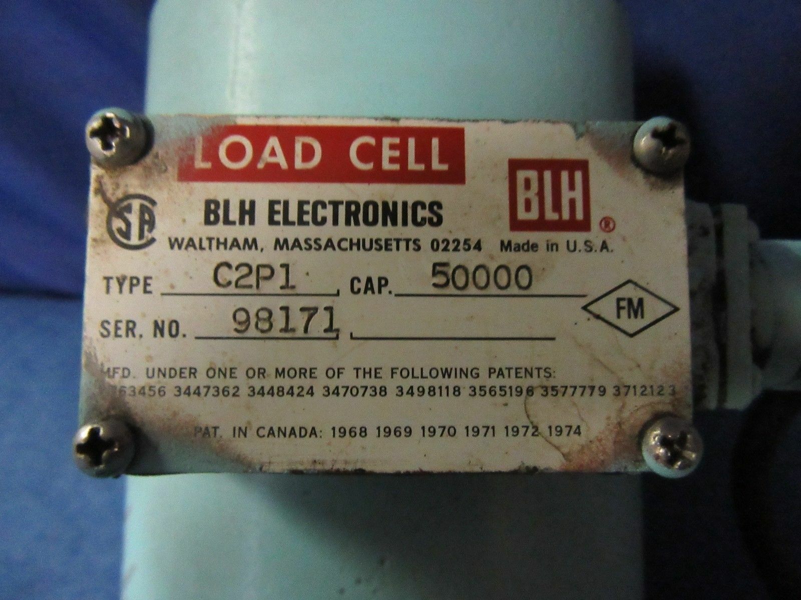 BLH ELECTRONICS C2P1 LOAD CELL 50,000 lb Capacity 1 YEAR WARRANTY | eBay