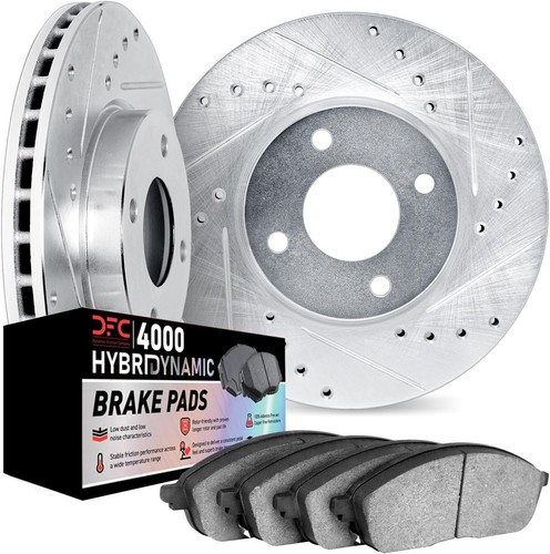 Dynamic Friction Company Front Brakes Pads Rotors Kit for 2006-2008 VW ...