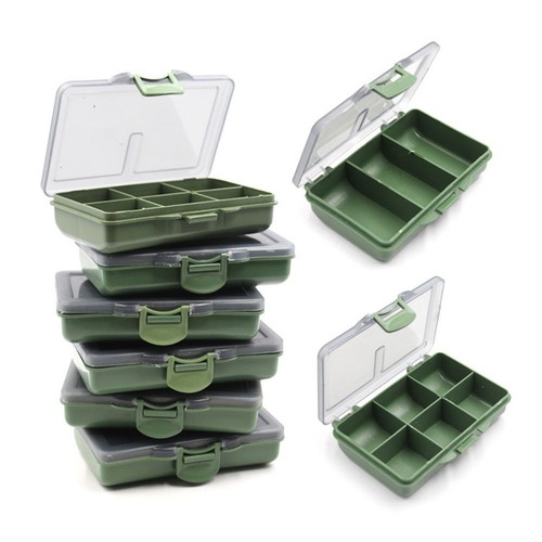 Green PP Storage Box Carp Fishing Tackle Boxes 1-8 Compartments 105*65 ...