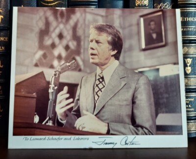 Jimmy Carter Signed 8x10 Photo Autographed White House POTUS Full ...