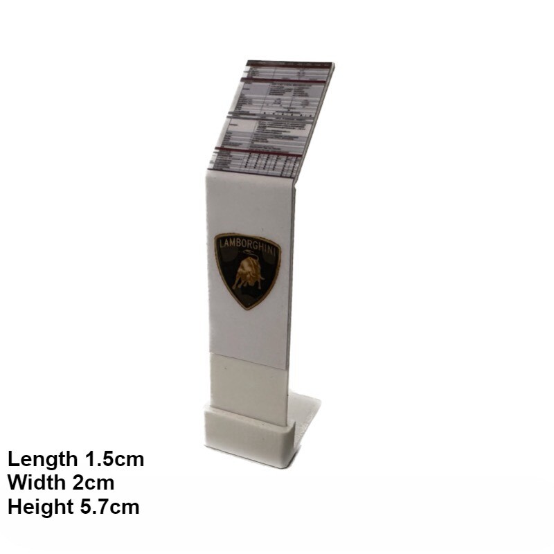 1/18 Diorama Car Display Board Model Car Garage Scene Prop Model ...