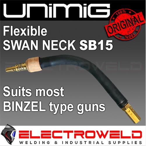 UNIMIG Flexible Swan Neck for SB15 MB15 Binzel Style Mig Gun Goose ...