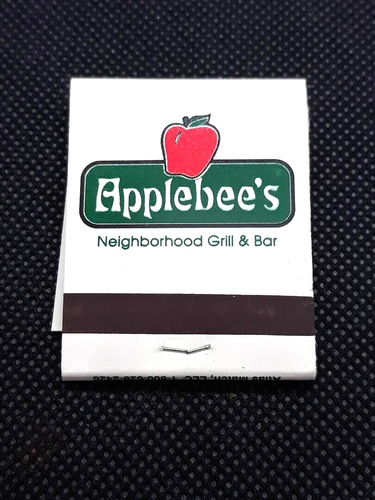 Applebee’s Family Restaurant Chain Dining Food Match Book Matches ...