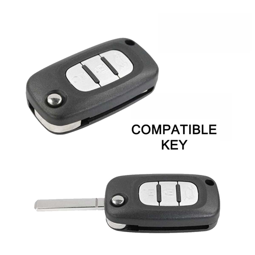 Key Shell for Smart 453 Silicone ForTwo ForFour Black Cover 3 Buttons ...