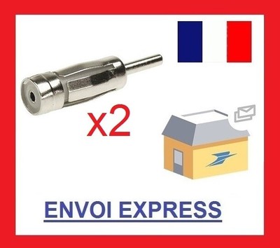 2 Adapters for Car Radio Antenna Socket ISO DIN Connector | eBay