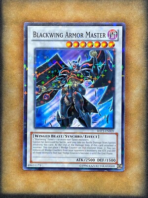 Yugioh Blackwing Armor Master BATT-EN009 Starfoil Battle Pack Prize ...