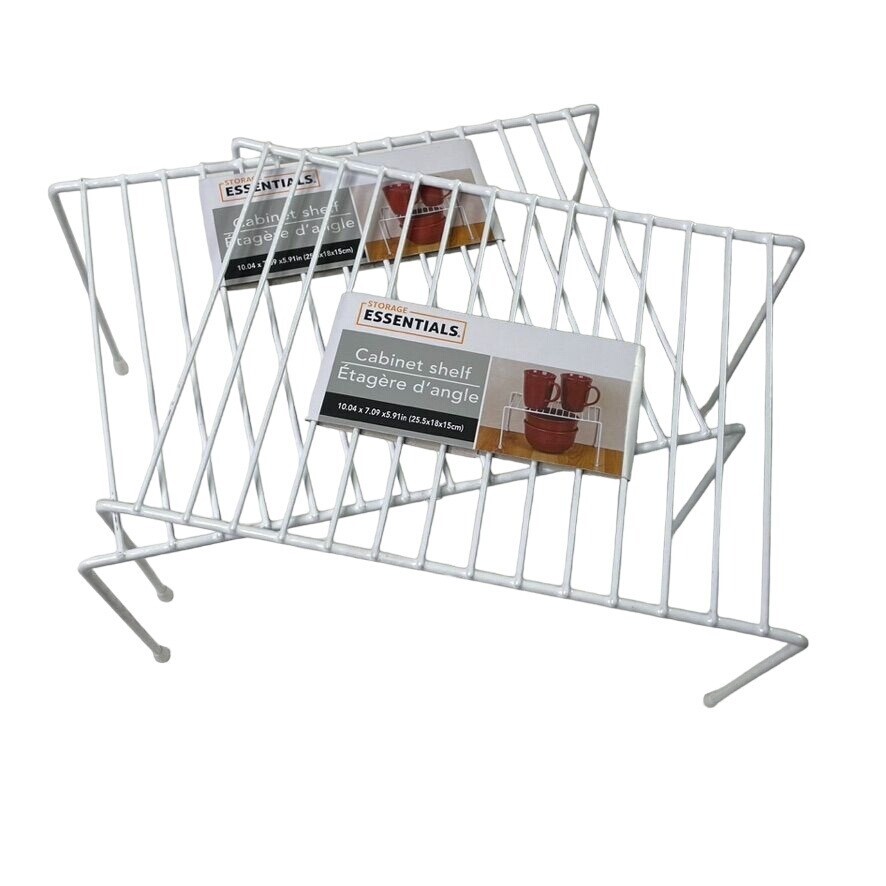 Wire Riser Cabinet Shelf Rack Organizer Holder Space Saver Set 2 mq | eBay