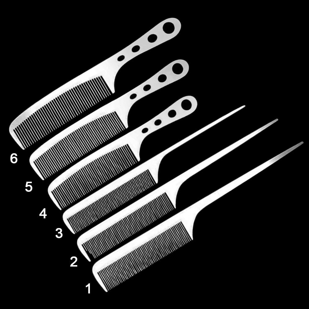 Ultra-thin Anti Static Comb Stainless Steel Metal Barber Comb Men | eBay