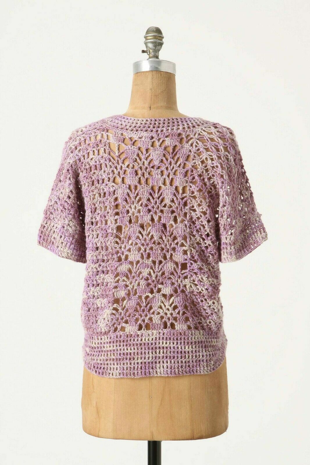 NWT $258 Anthropologie Augden CROCHETED HYDRANGEA PULLOVER SWEATER Sz L ...
