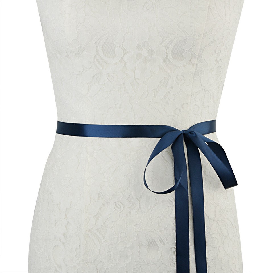 Bridal Wedding Belt Bridesmaid Dress Sash Crystal Rhinestone Ribbon ...