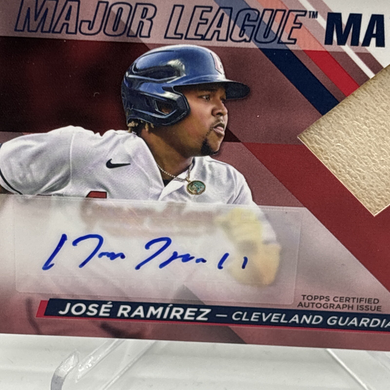 2024 topps series 1 jose ramirez major league material auto 15/25 ...