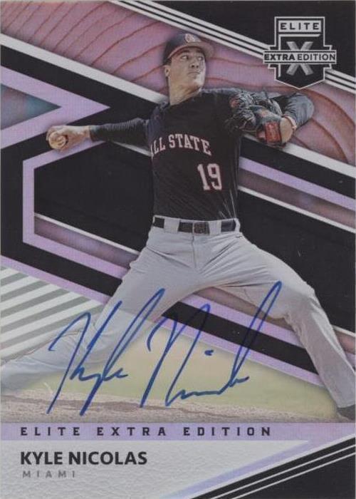 2020 Panini Elite Extra Edition - Kyle Nicolas #61 Signatures (AU, RC ...