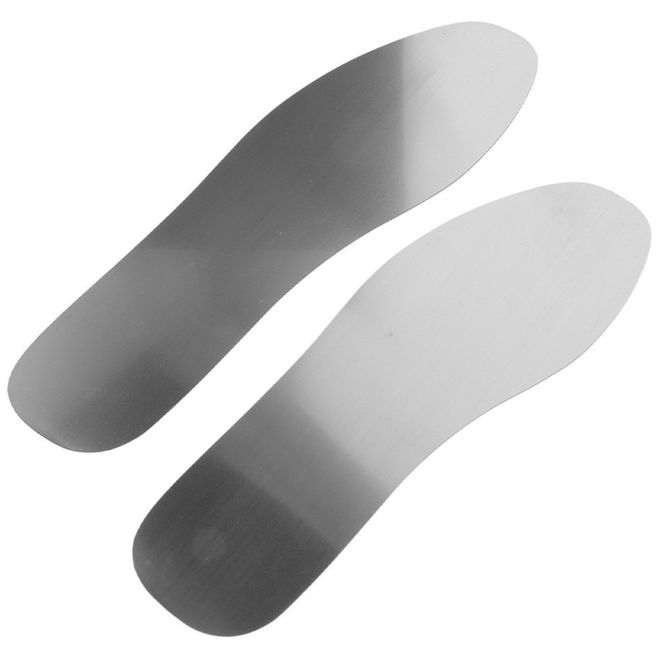 Pair Stainless Steel Shoe Insoles Anti Nail Resistant Inserts for Men ...