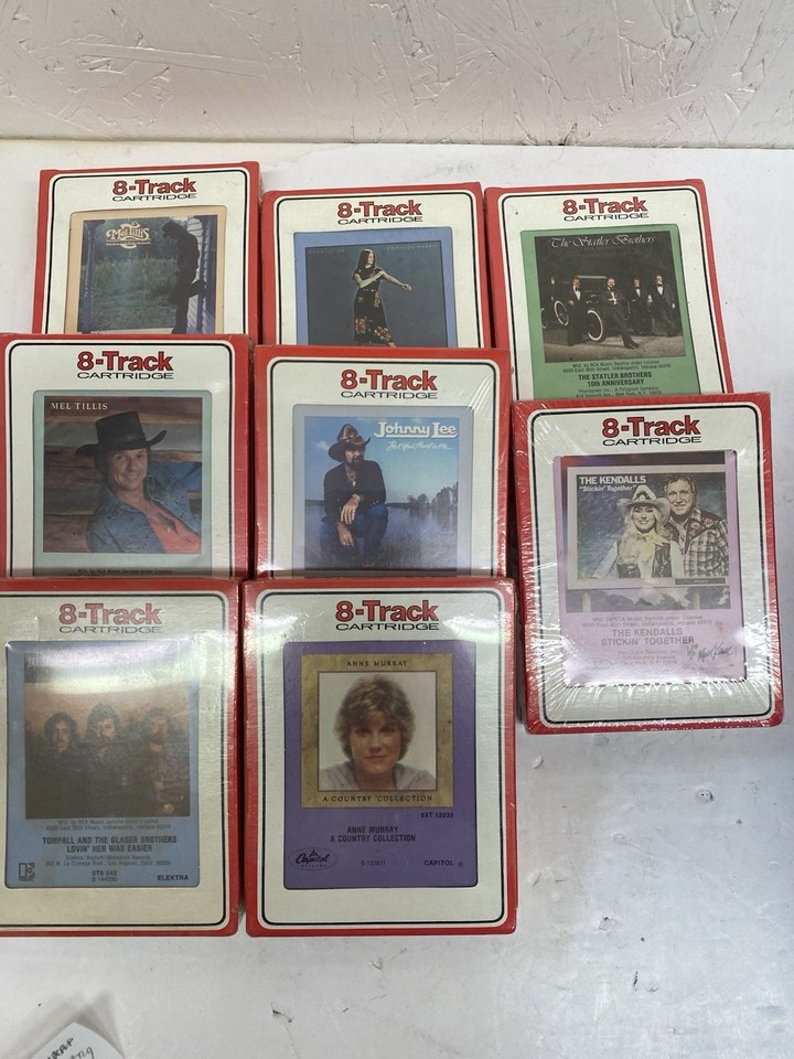 EIGHT 8 TRACK TAPES - SHRINK WRAP UNOPENED - 70'S - 80'S | eBay
