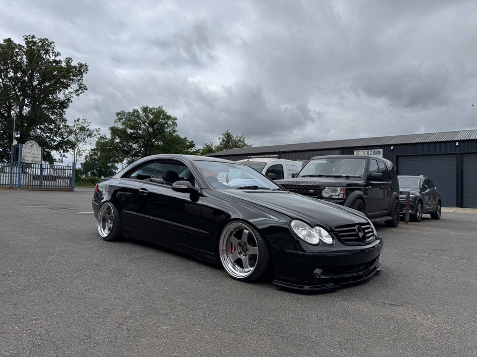 2002 MERCEDES BENZ CLK500 modified 5.0 V8 AUTO COUPE JET BlACK | eBay UK